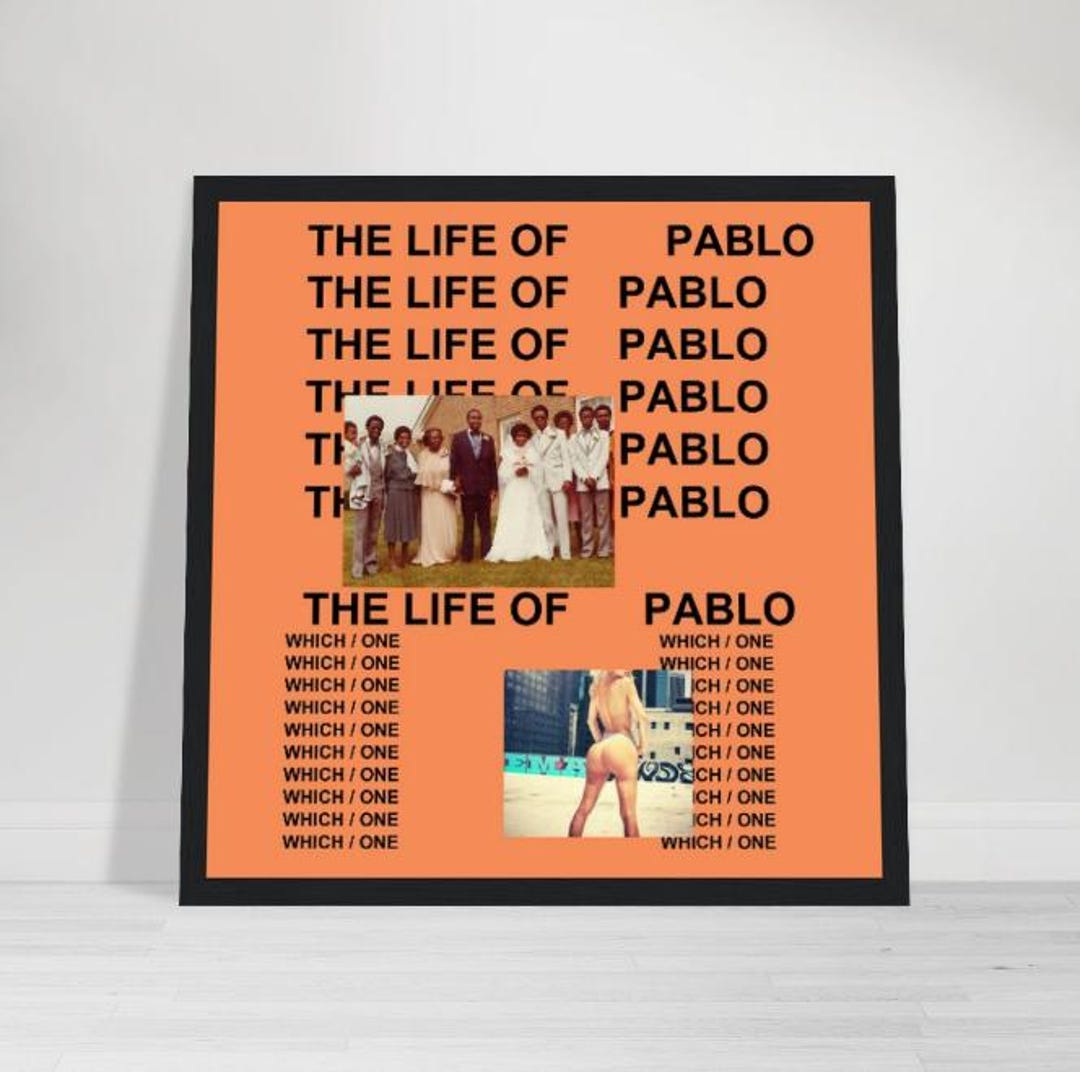 Kanye West Poster / the Life of Pablo Poster / Album Cover Poster ...