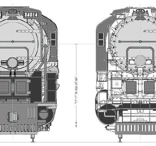 USA Big BOY Articulated Steam Locomotive PICTORIAL Digital Drawing ...
