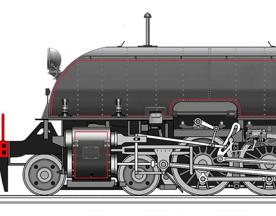 NSWGR AD60 Beyer Garratt Articulated Steam Locomotive Pictorial Digital ...