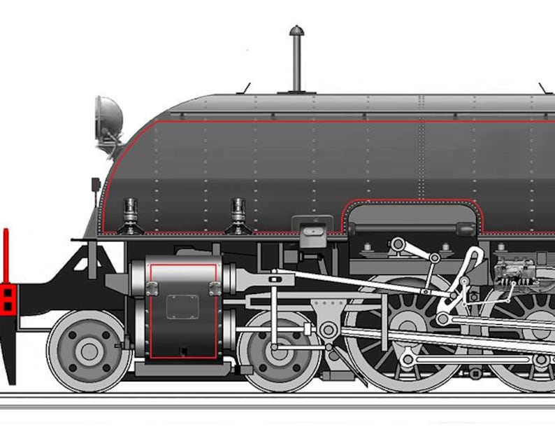 NSWGR AD60 Beyer Garratt Articulated Steam Locomotive Pictorial Digital ...