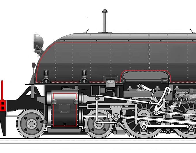 NSWGR AD60 Beyer Garratt Articulated Steam Locomotive Pictorial Digital ...
