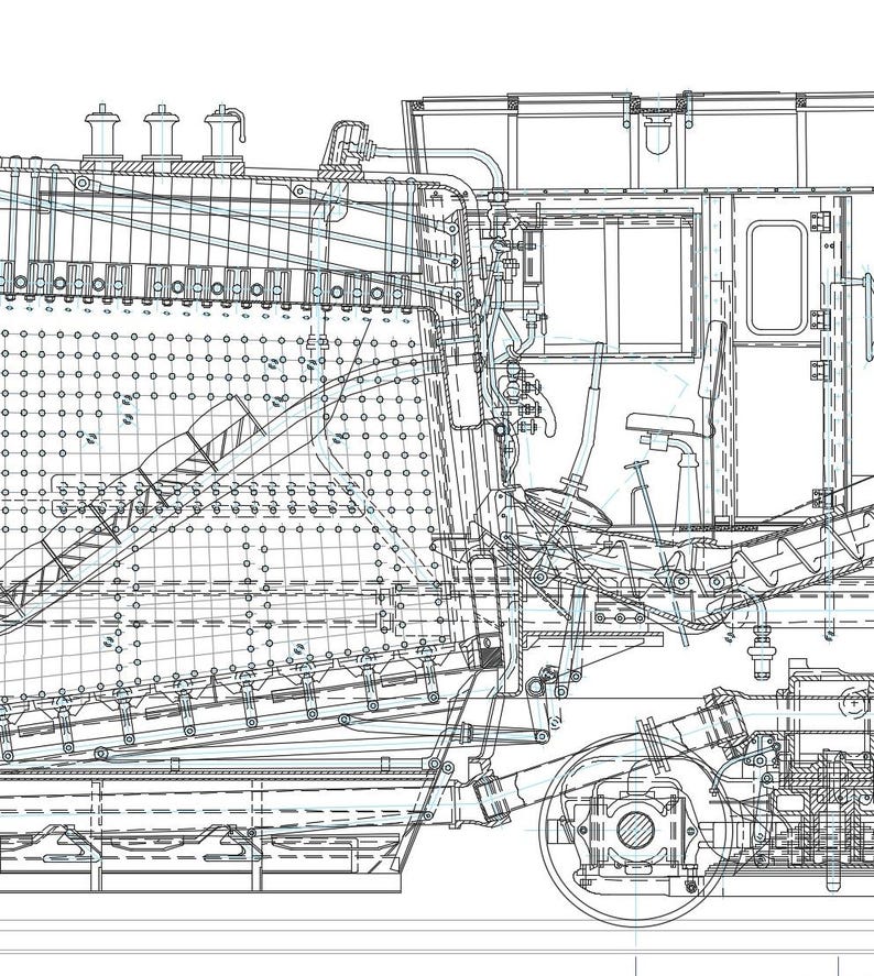 NSWGR AD60 Beyer Garratt Articulated Steam Locomotive Engineering Digital Drawing - Etsy