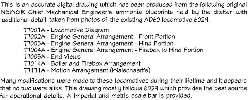 NSWGR AD60 Beyer Garratt Articulated Steam Locomotive Pictorial Digital ...