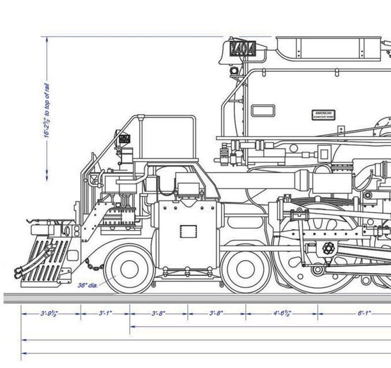 USA Big Boy Articulated Steam Locomotive Digital Engineering Line ...