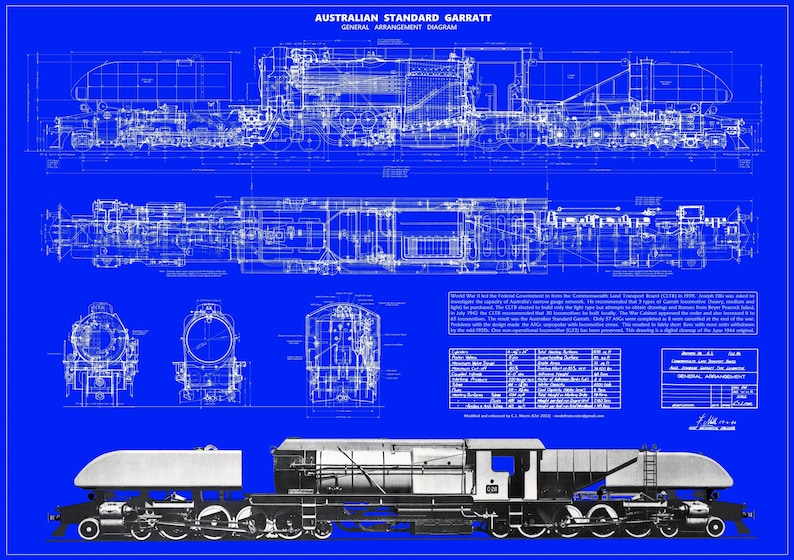 Australian Standard Garratt (ASG) Articulated Narrow Gauge Steam ...