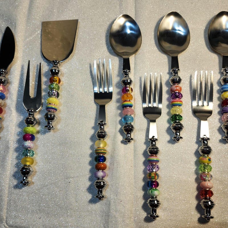 Beaded Silverware - Etsy