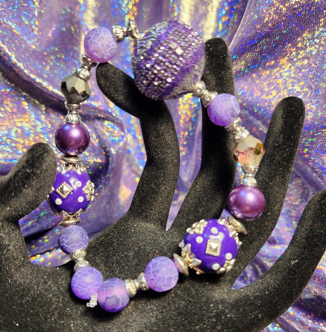Custom Made Purple Bangle Bracelet, Great Stocking Stuffer or Gift for ...