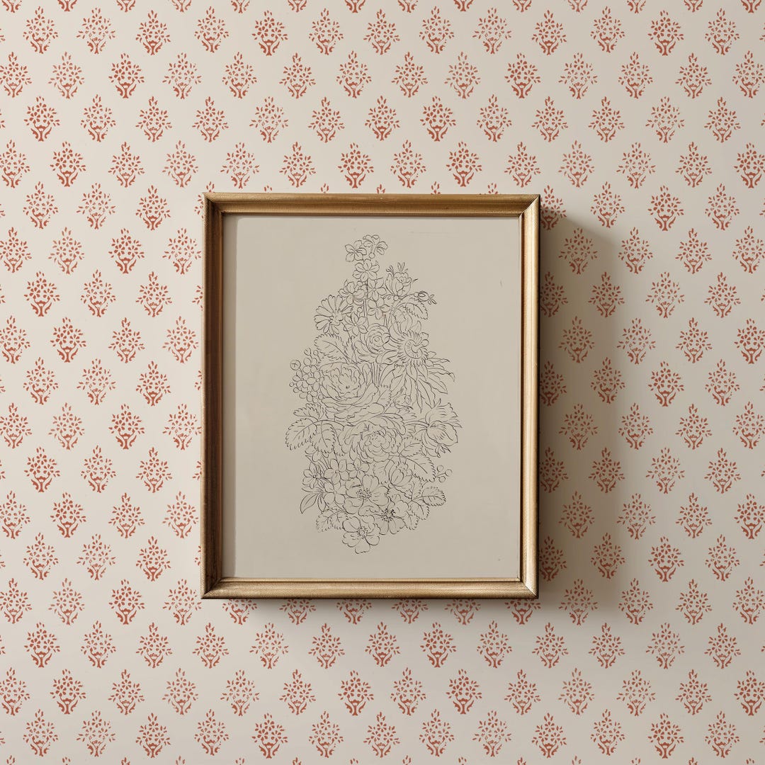 Minimalist Botanical Wall Art | Aesthetic Wall Decor | Vintage Floral ...
