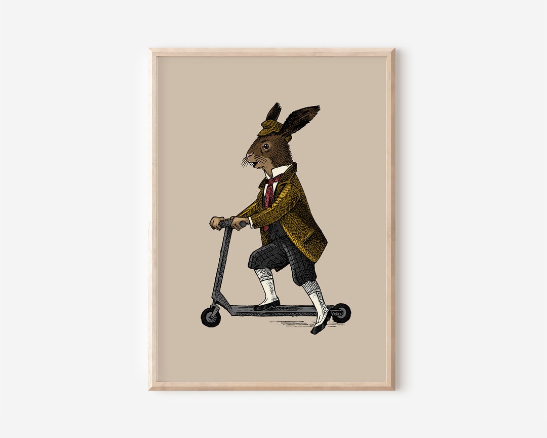 Vintage Rabbit Painting | Printable Wall Decor | Easter Pintables ...