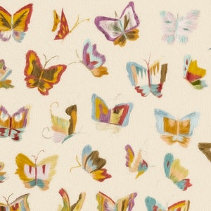 Butterflies Neutral Wall Art | Butterfly Girl Nursery Wall Art Decor ...