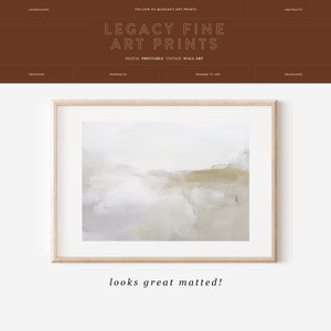 Neutral Abstract Landscape Printable Wall Art Large Abstract Wall Art ...