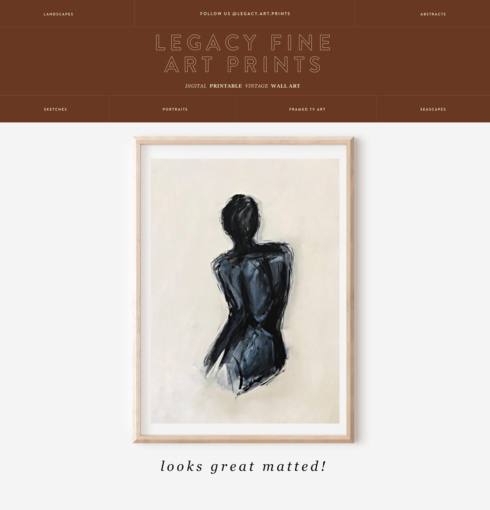 Vintage Female Figure Oil Painting Downloadable Prints | Minimalist ...