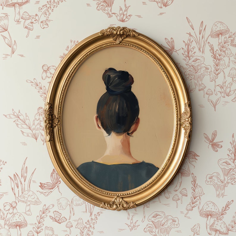 Cottage Core Decor | Portrait of a Girl Wall Art | Gallery Wall Print ...