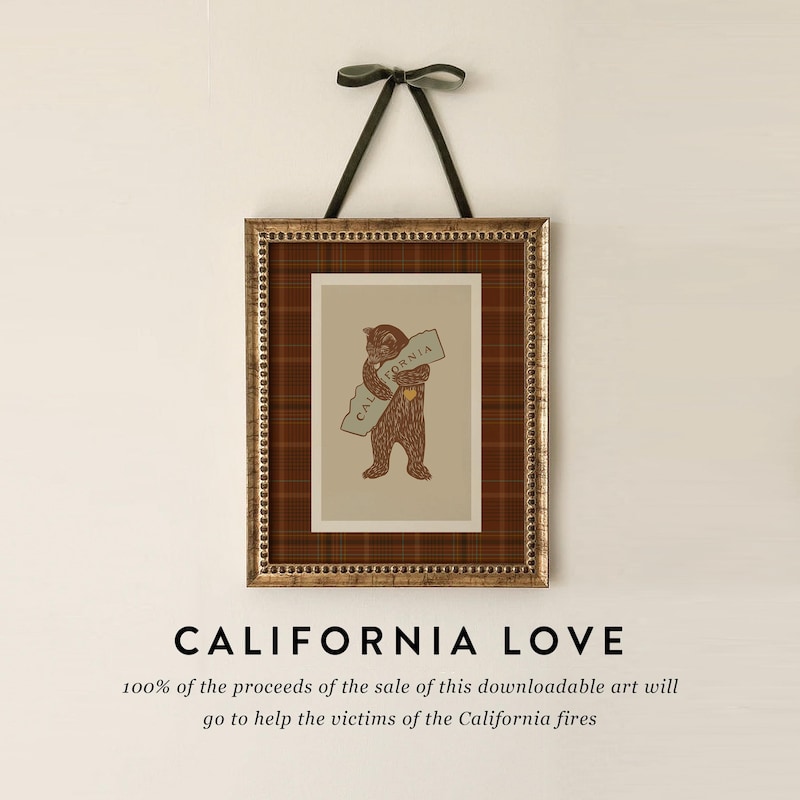 California Bear Art - Etsy