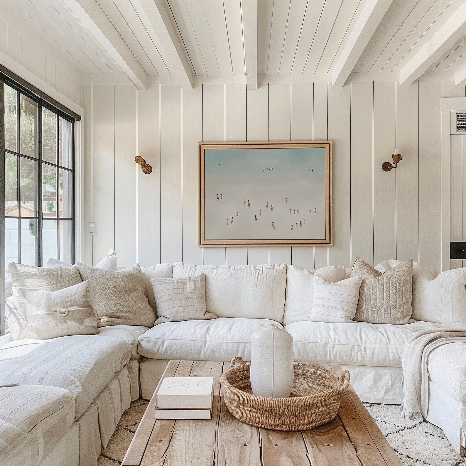 Neutral Wall Art Coastal Decor | Ocean Wall Art Beach House Decor ...