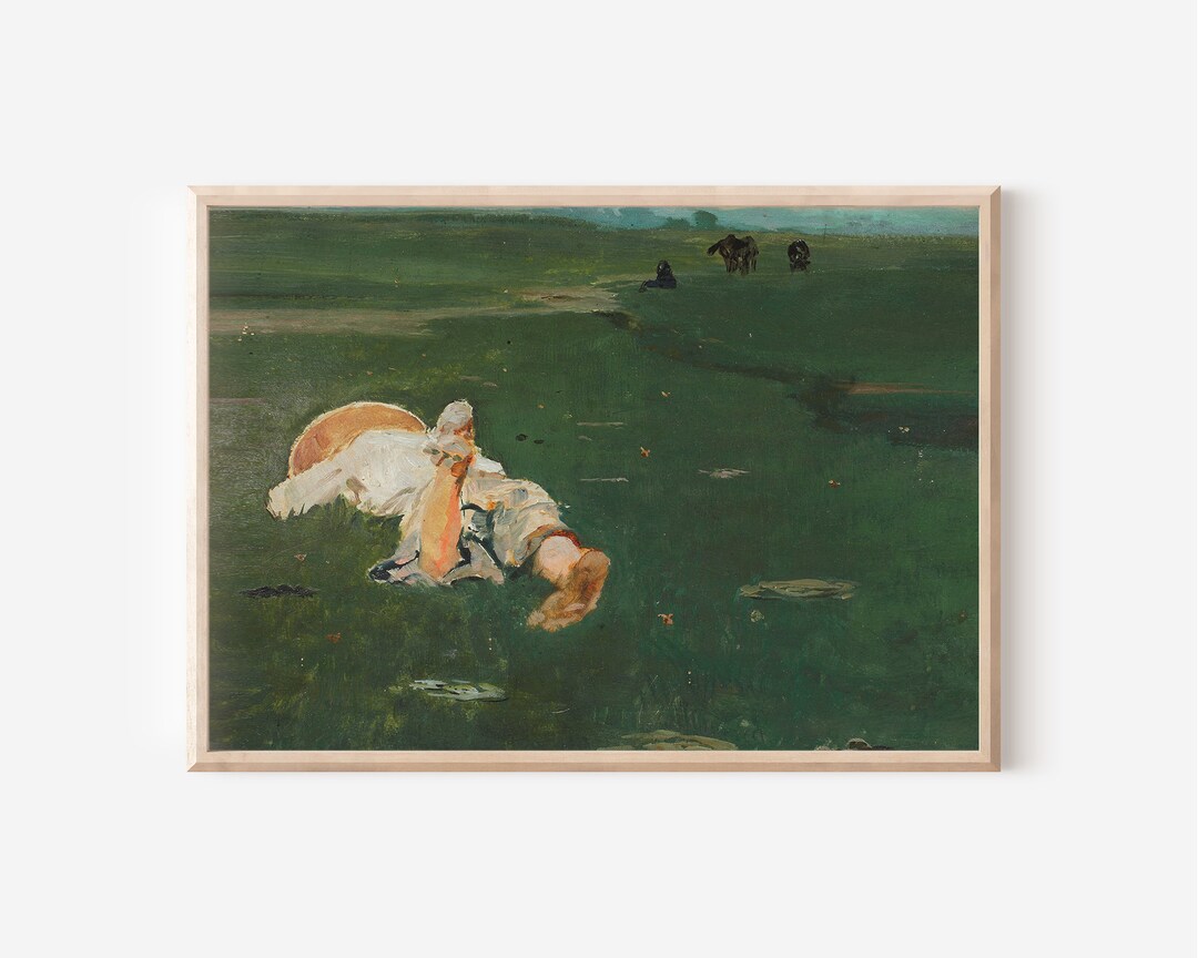 Vintage Child Portrait Oil Painting Digital Download: Antique ...