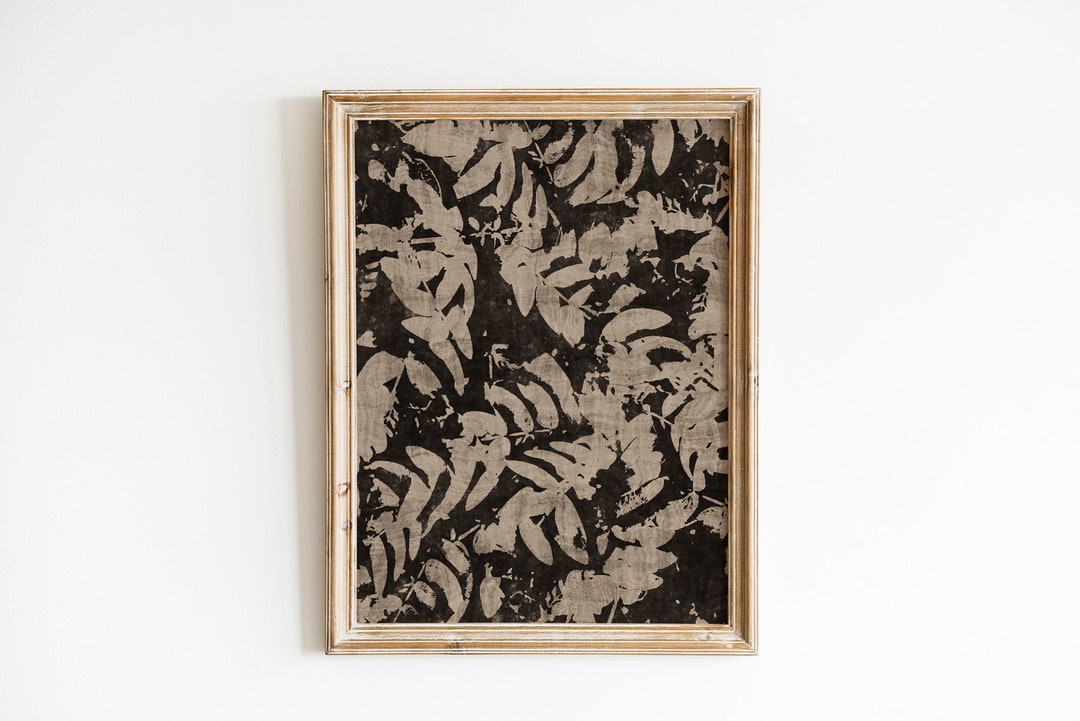 Neutral Botanical Cottage Core Wall Art | Stylish Floral Textile ...