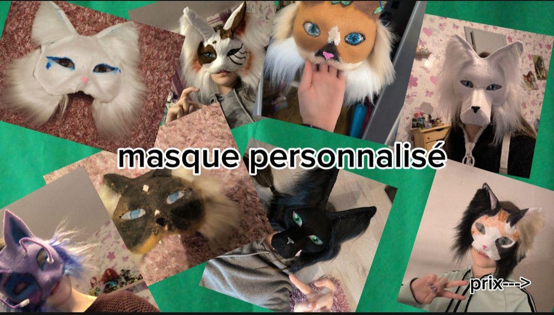 Customization - Therian Mask Commission | Faux Fur Mask | Cosplay - Etsy