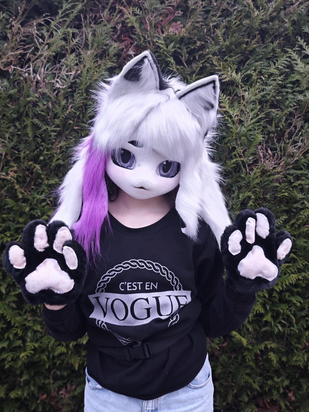 Fursuit Mask + Gloves + Tail | Faux Fur Mask | Cosplay - Etsy
