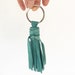 Leather Tassel Keychain Tassel Key Fob Tassel Key Ring Gift Handmade ...
