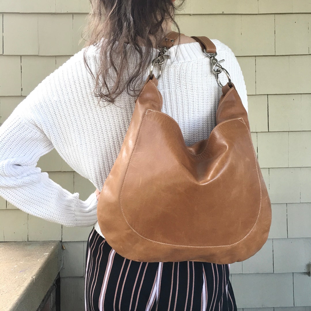 UMA Leather Hobo Bag for Women - Slouchy Leather Crossbody Bag - Soft ...