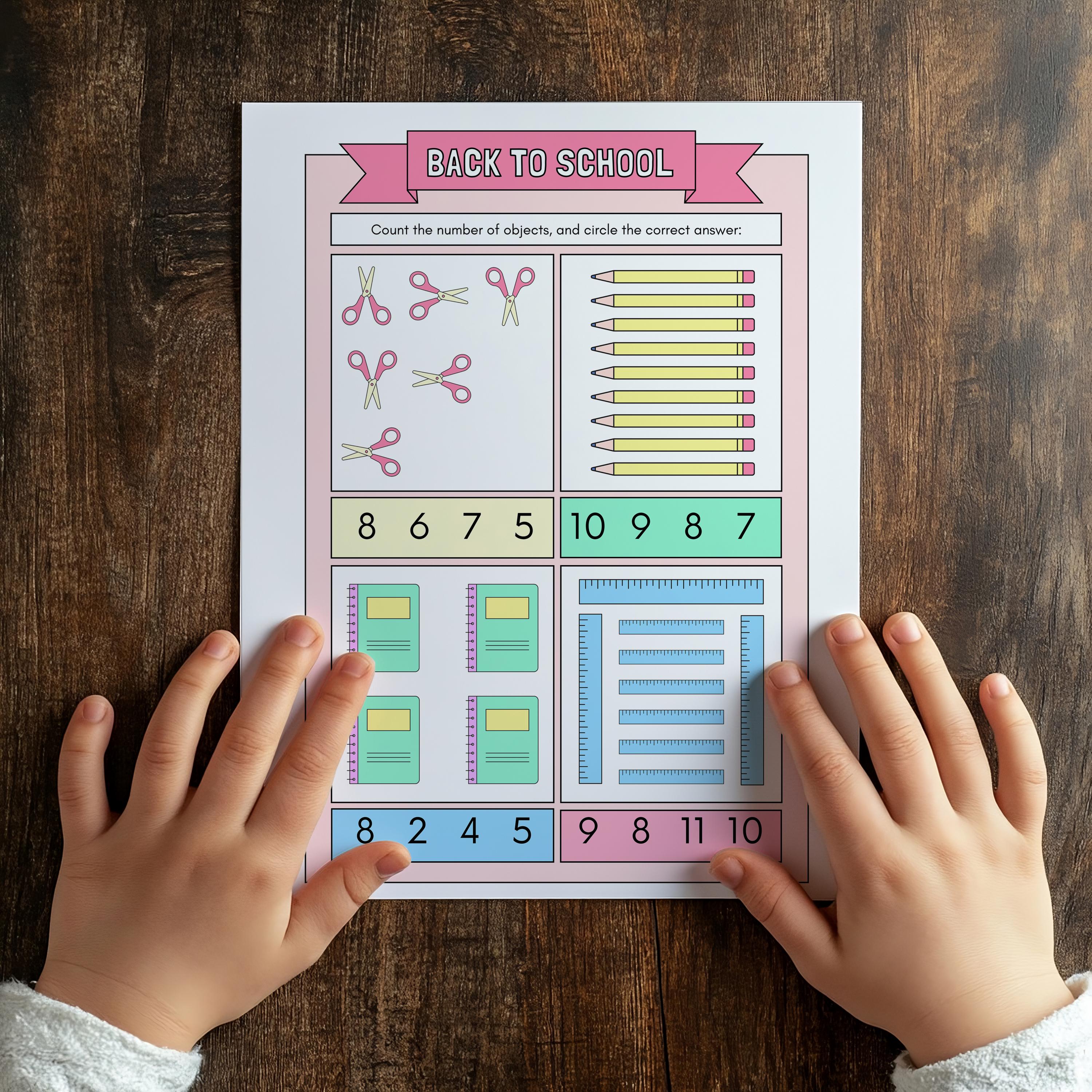 Mockup With Hands | Kids Mockup | PSD Mockup | Worksheet Mockup ...