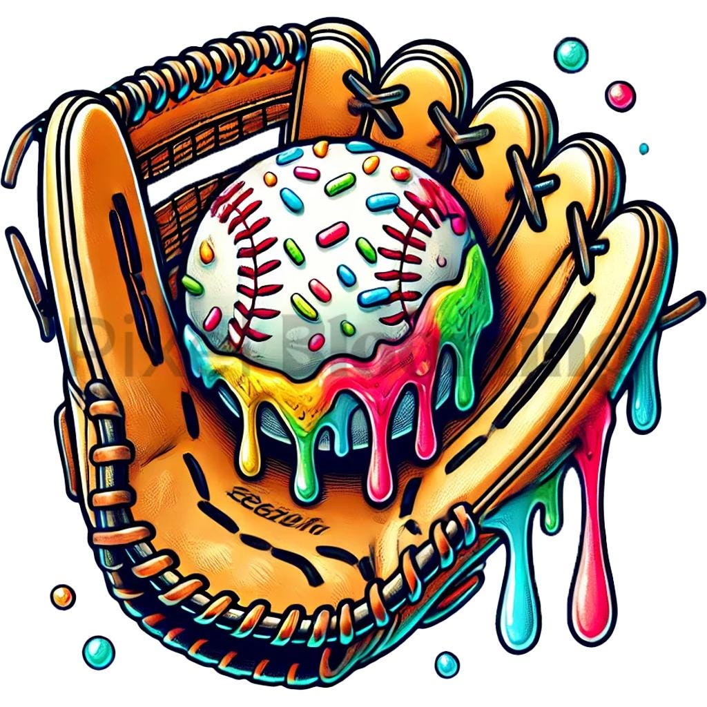 Icecream Drip PNG | Baseball Ice Cream | Ice Cream Drip | Youth ...