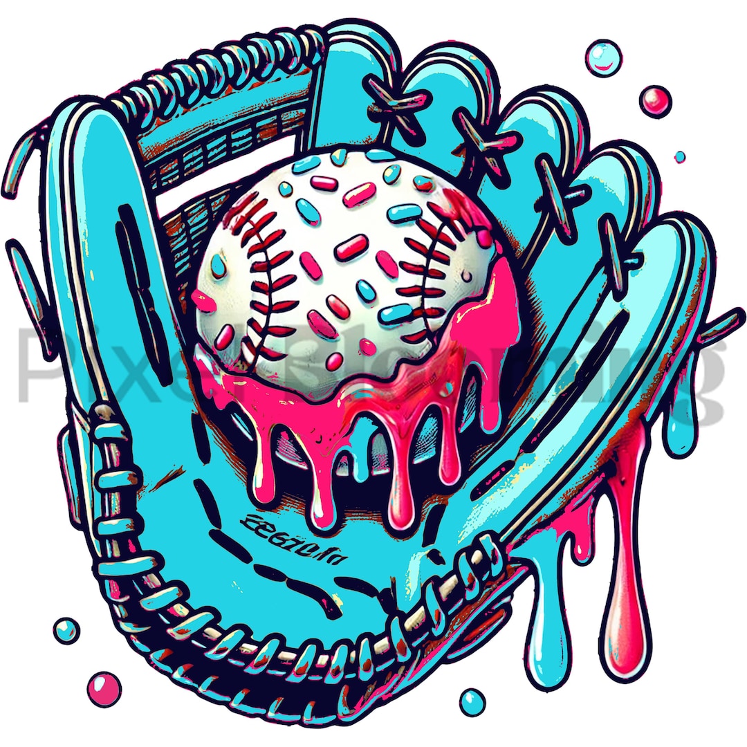 Icecream Drip PNG | Baseball Glove Png | Baseball Ice Cream | Ice Cream ...