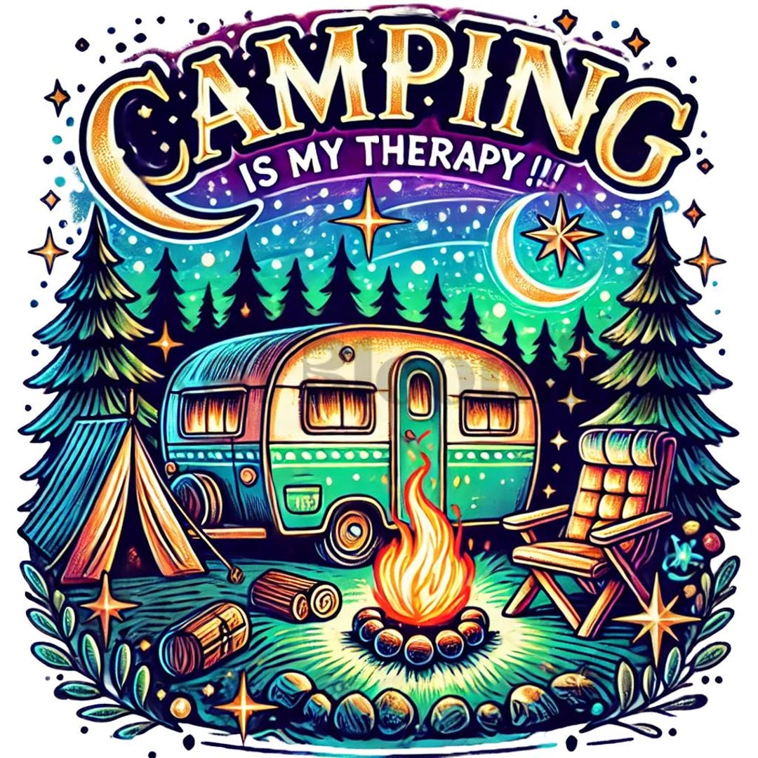 Girls Camper Png | Girls Camping Trip Png | Camping Girl Png | Camping ...