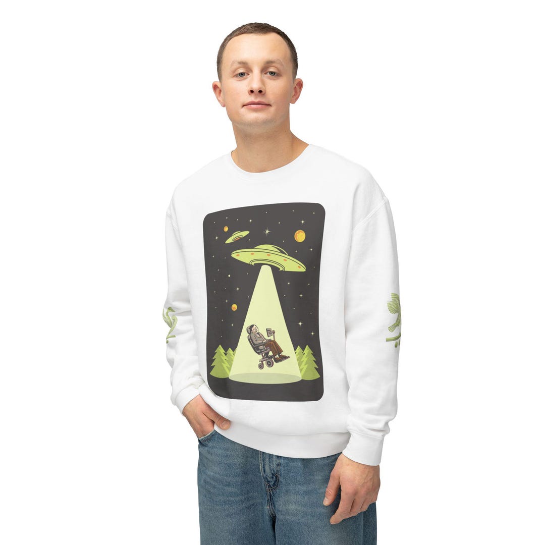 Ancient Alien Abduction Lightweight Sweatshirt, UFO Crewneck Jumper ...