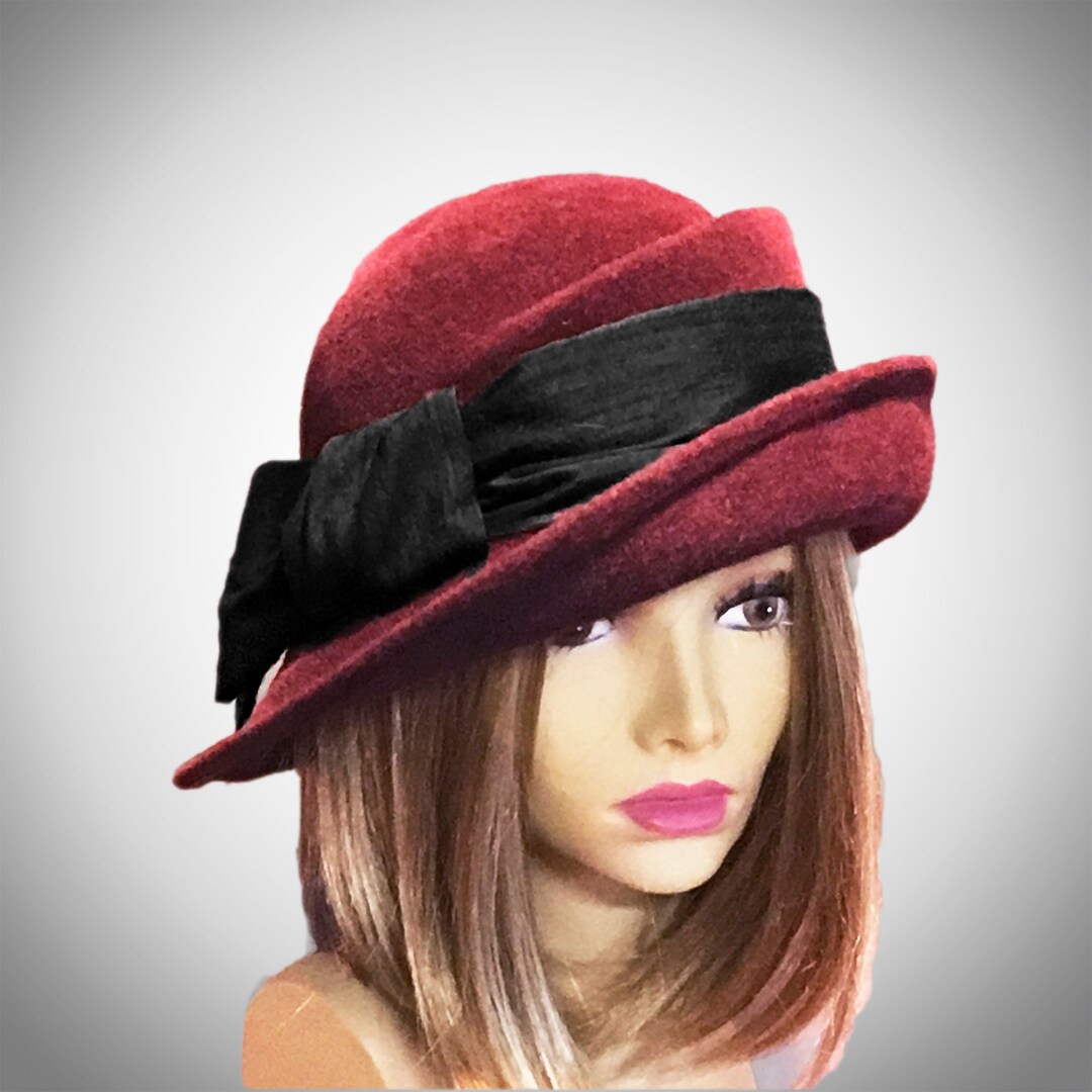 Christine, Fur Felt Hat, Medium Brim Size, Downton Abbey Style ...