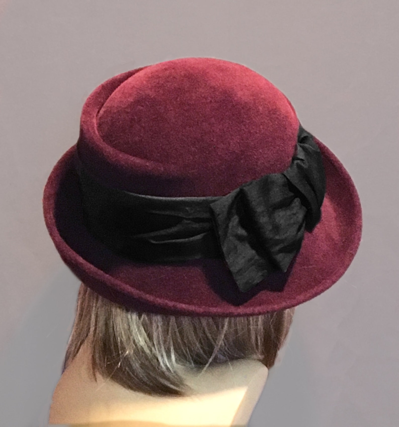 Christine Fur Felt Hat Medium Brim Size Downton Abbey Style - Etsy