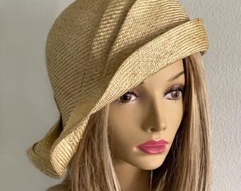 Straw Cloche Hat - Etsy