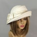 Christine Fur Felt Hat Medium Brim Size Downton Abbey Style - Etsy