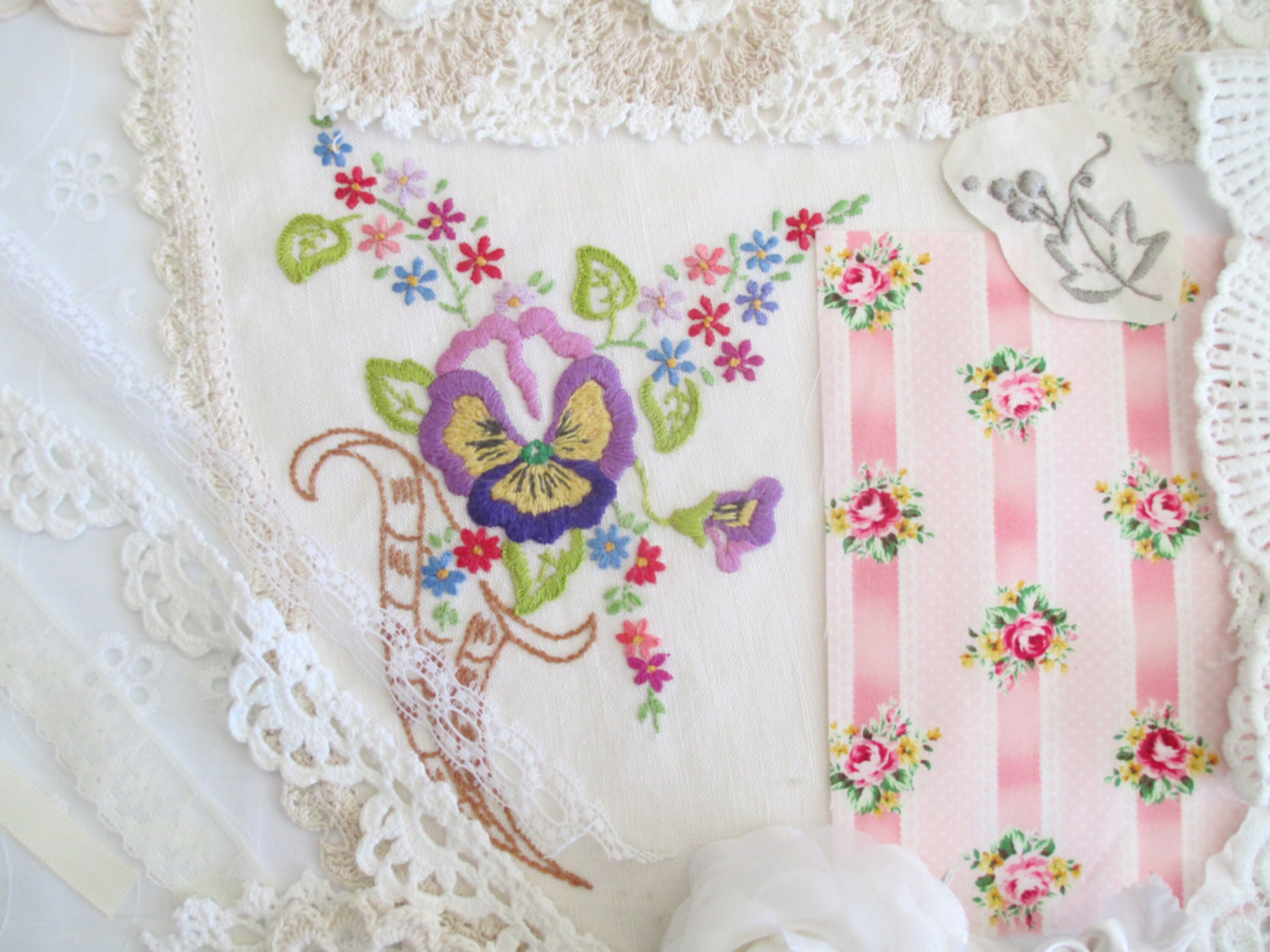 Slow Stitching Bundle, Fabric Craft Pack, Junk Journal Pack, Hand ...