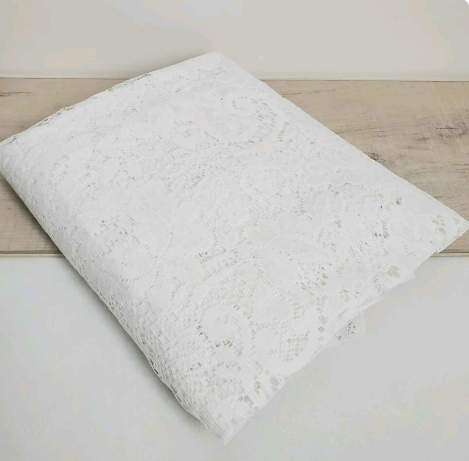 Vintage Lace Curtain Panel for Repurposing White Large 70s - Etsy