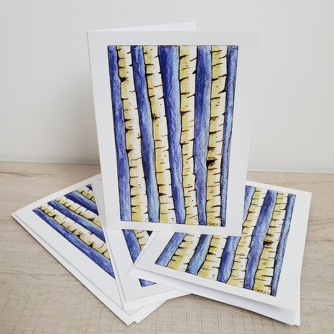 Aspen Tree Note Cards Local Utah Artist Park City Gift - Etsy