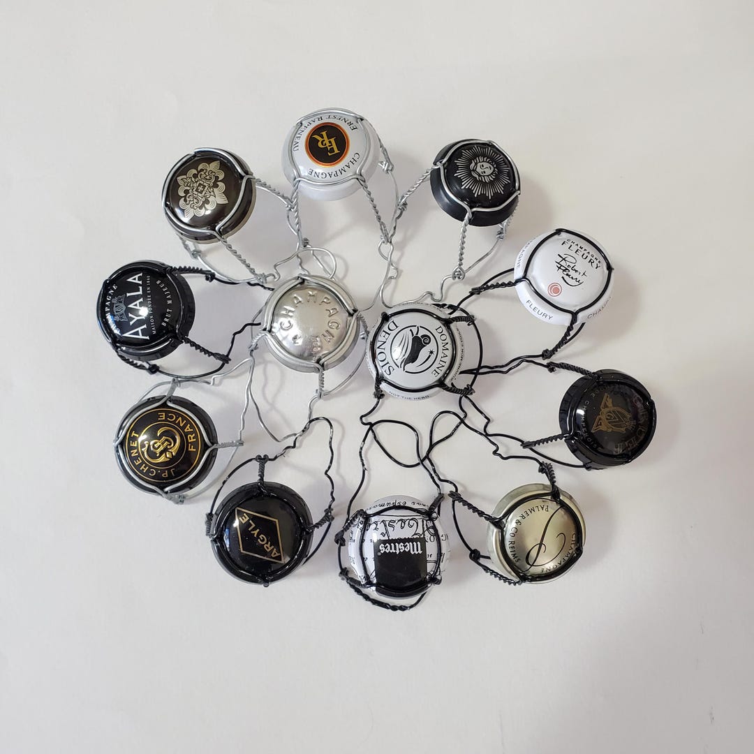 Champagne Cages With Caps Buttons Crowns Muselet Agraffe Dom Perignon ...