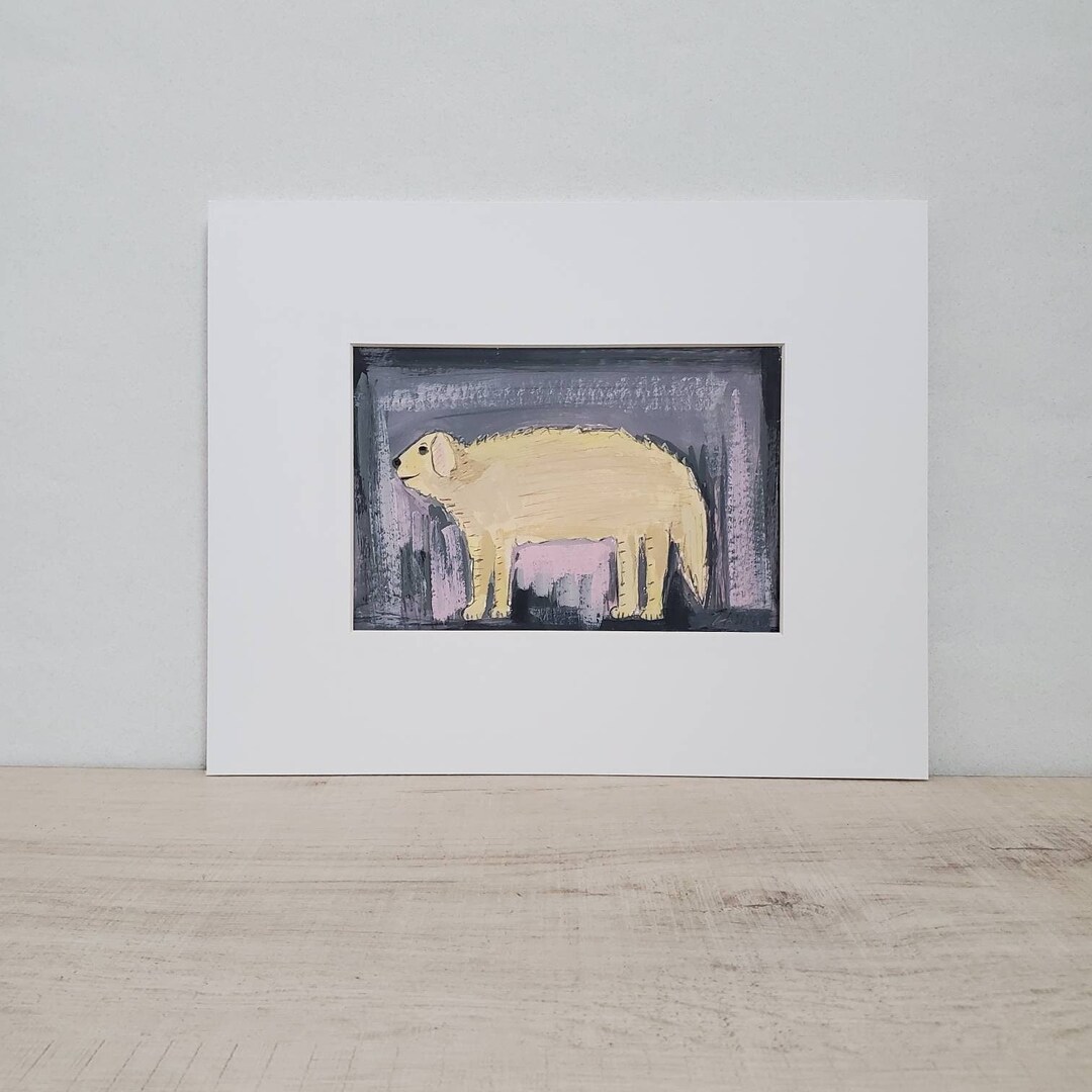 Yellow Lab Golden Retriever Dog Drawing Pet Loss Art Goldendoodle ...