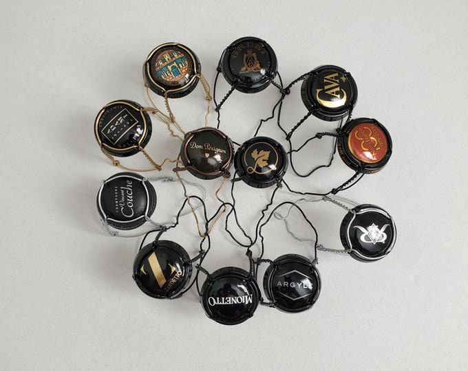 Champagne Cages With Caps Buttons Crowns Muselet Agraffe Vueve Cliquot Dom Perignon Tattinger ...