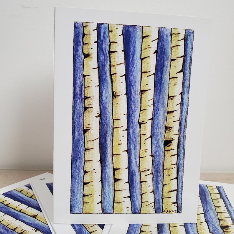 Aspen Tree Note Cards Local Utah Artist Park City Gift - Etsy