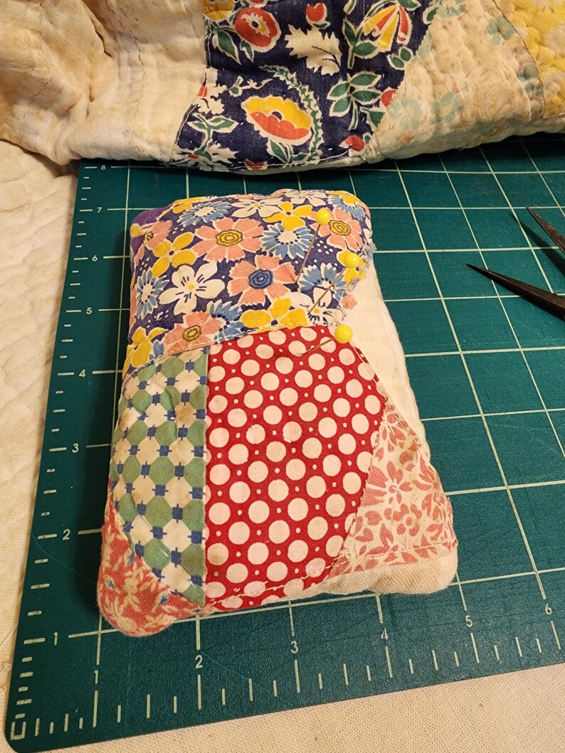 Vintage Quilted Pin Cushion - Etsy