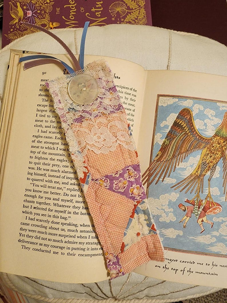 Repurposed Vintage Quilt Bookmarks - Etsy