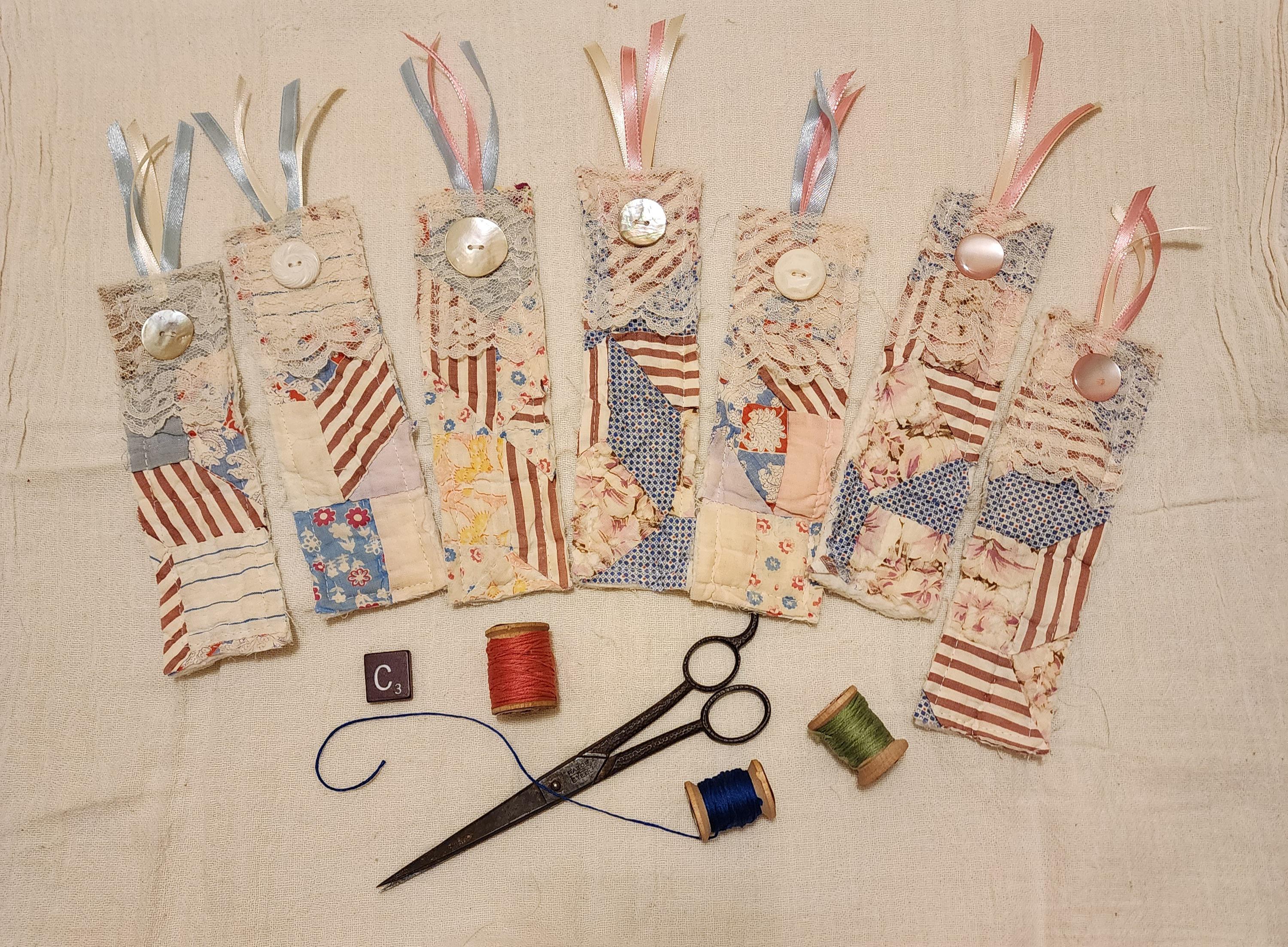 Repurposed Vintage Quilt Bookmarks - Etsy