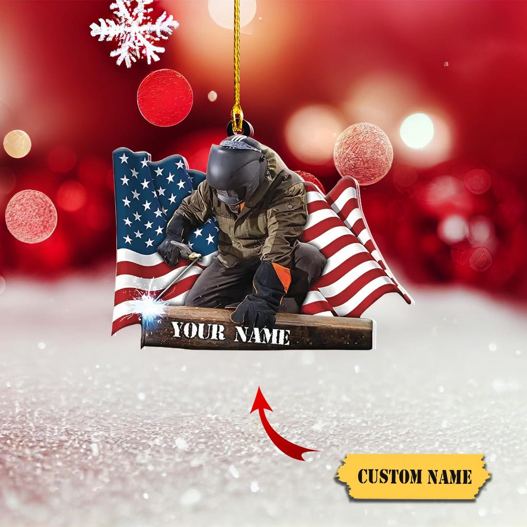 Personalized Welder Ornament, Custom Welder Christmas Ornament, Gift ...