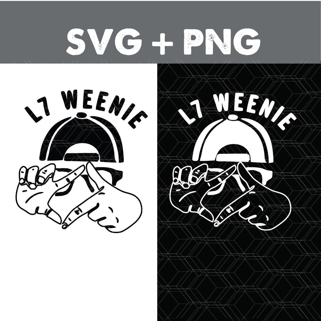 L7 Weenie Baseball Softball PNG SVG: the Sandlot Apparel (digital ...