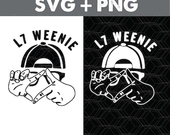 L7 Weenie Baseball Softball PNG SVG: the Sandlot Apparel (digital ...
