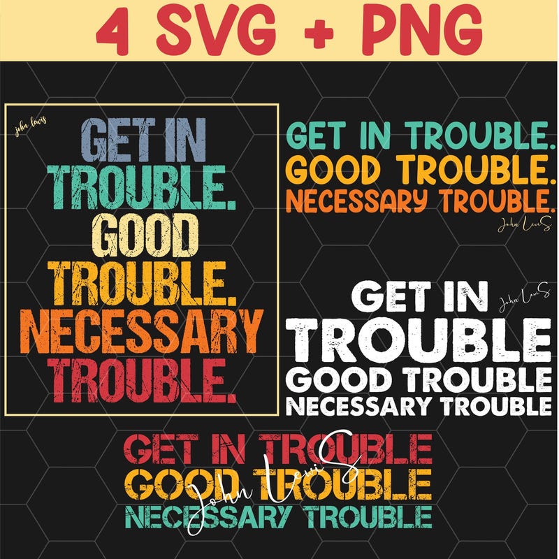 Good Trouble Sign - Etsy