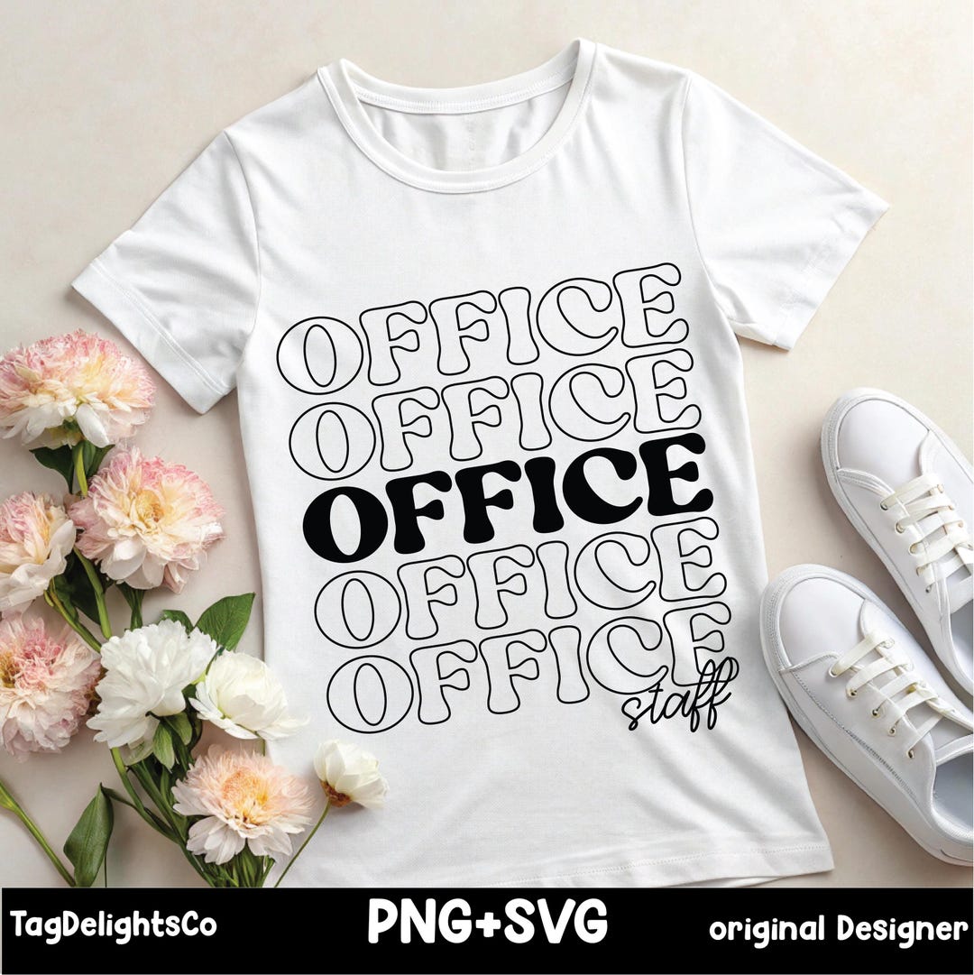 Office Staff SVG PNG: Team Shirt Design (digital Download) - Etsy