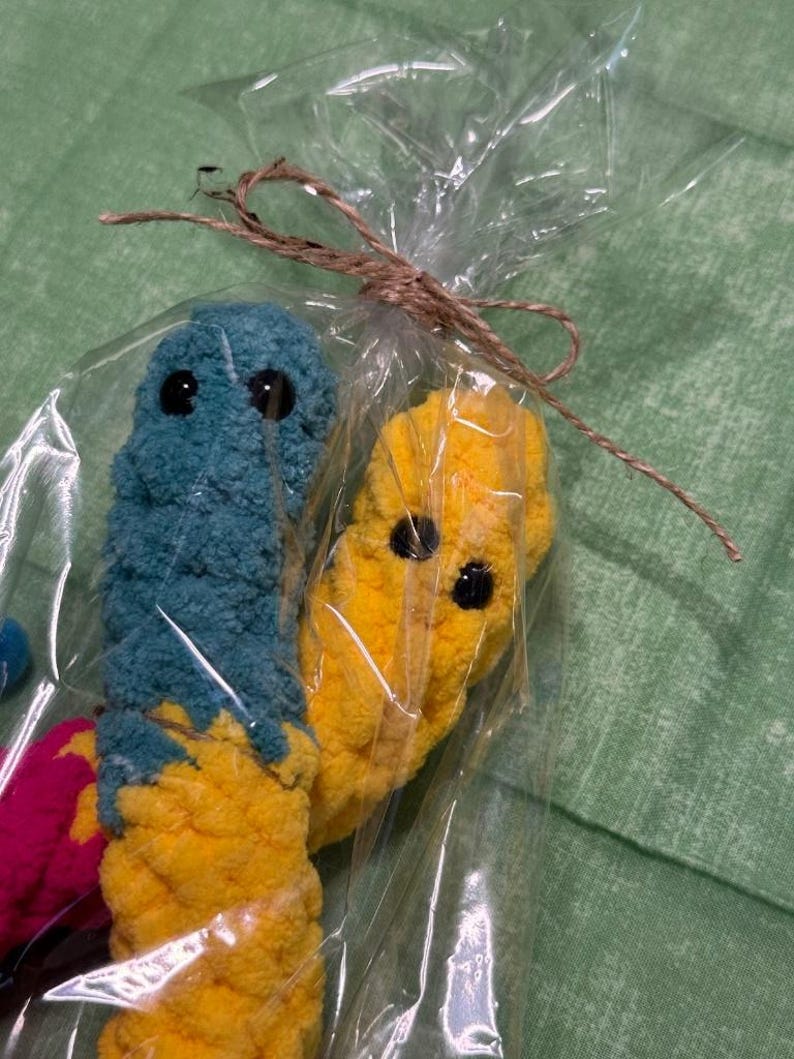 Twin Snakes Gummy Worms Plush - Etsy